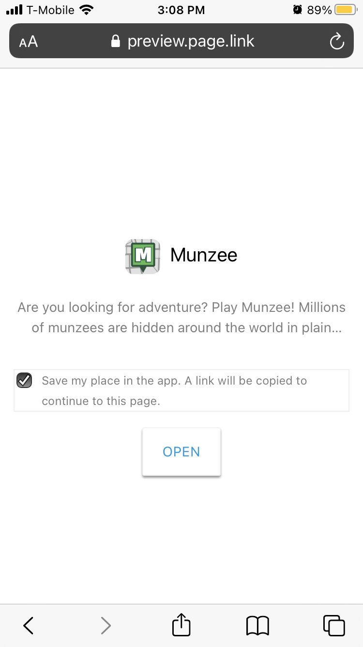 Munzee – Scavenger Hunt » In-App Map Link Update!